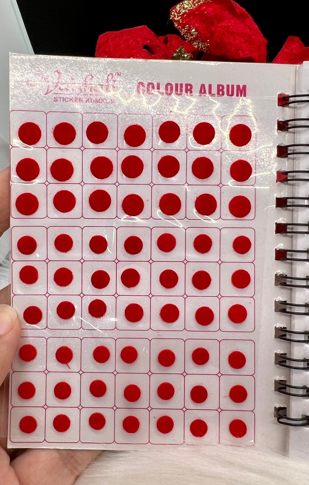 Beautiful High Quality Multi Colored Velvet Bindi Booklet| Assorted ...