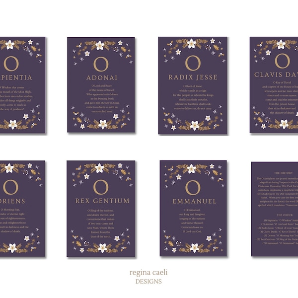 O Antiphons Printable - Etsy