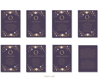 O Antiphons, Printable Activity, Advent, Catholic, Digital File ...