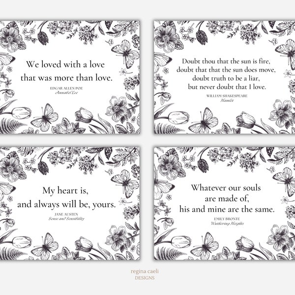 Literary Love Quotes - Etsy