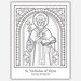 St. Nicholas Coloring Page, Christmas Coloring Page, St. Nick Coloring ...
