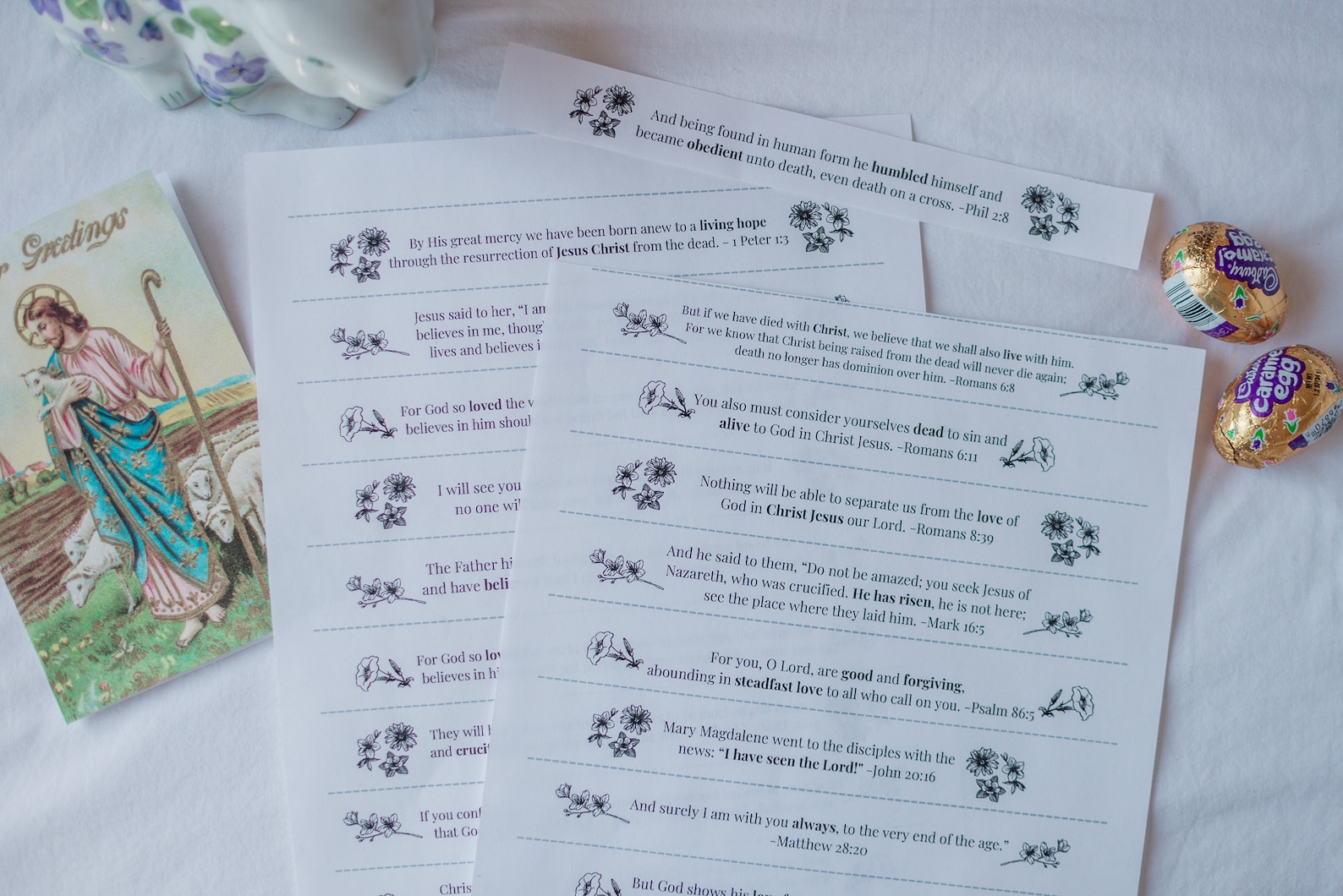 Printable Scripture Easter Egg Fillers, Printable Easter Basket Fillers ...