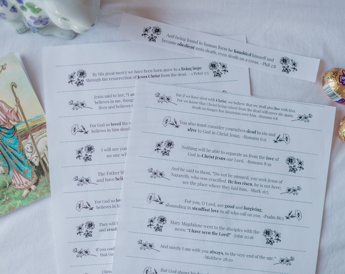 Printable Scripture Easter Egg Fillers, Printable Easter Basket Fillers ...