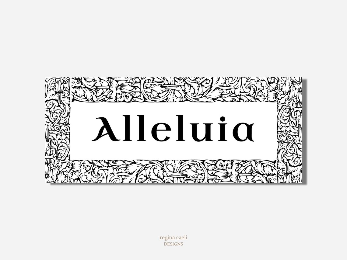 Bury the Alleluia Lenten Printable, Lenten Coloring Page, Children's ...