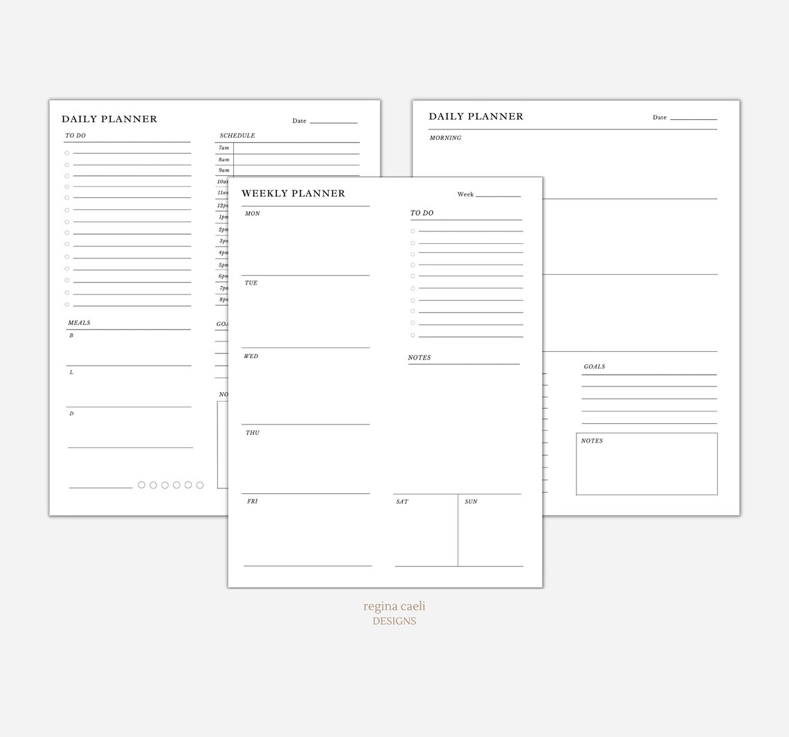 Simple Homeschool Planner Printable, Minimalist Homeschool Planner ...