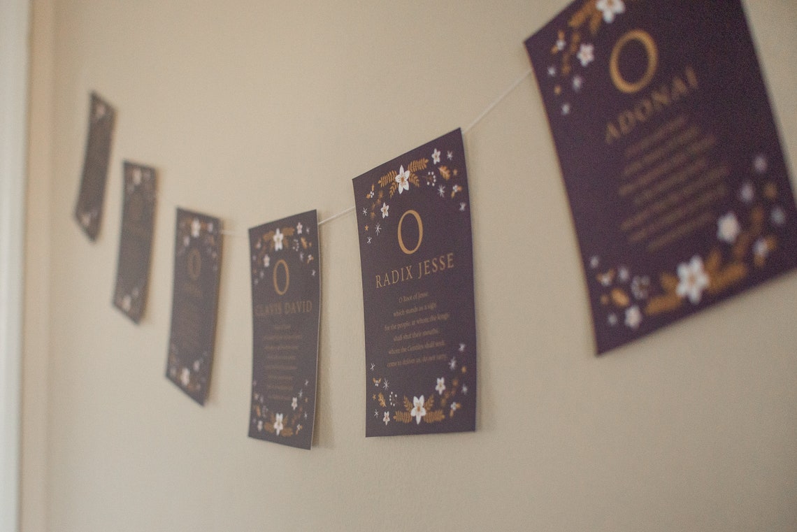 O Antiphons Printable Advent Decoration Catholic Printables - Etsy