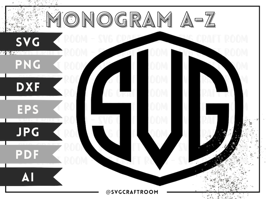Monogram SVG, Monogram Letters, Wedding Monogram, Cricut Cut Files ...