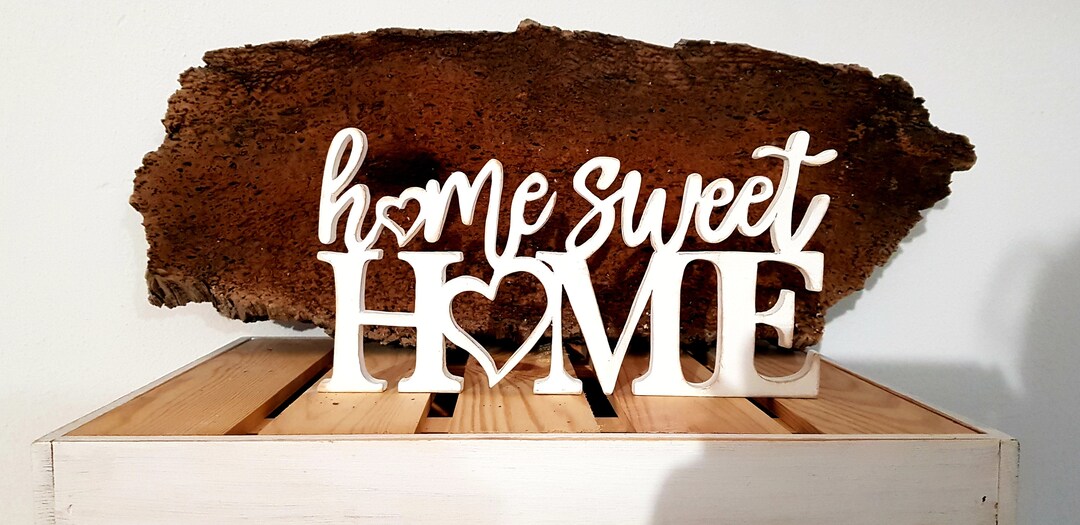 Home Decor, Handmade Wooden Writing,home SWEET HOME - Etsy