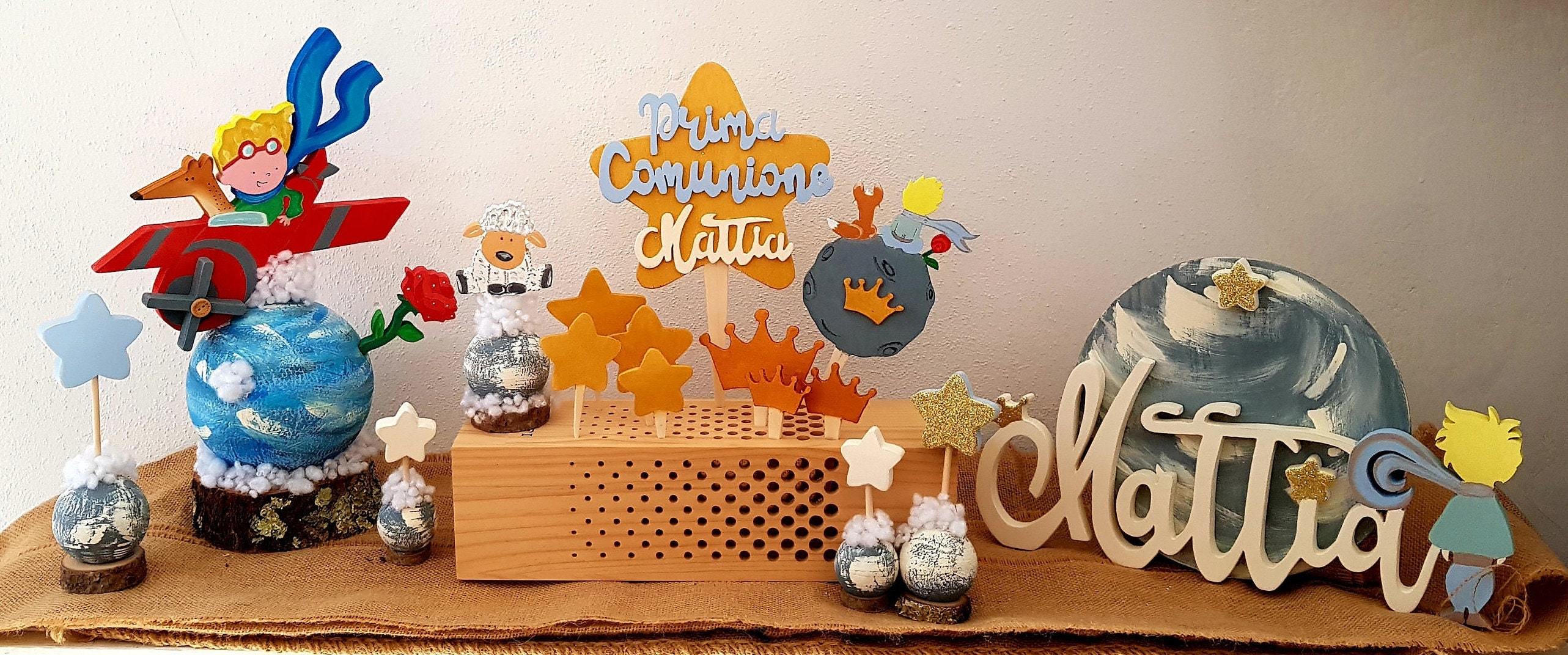 Little Prince Theme Centerpiece in Wood - Etsy