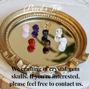 Natural Pink Pearl Skull Hoop Earrings• Hand-carved Crying Face Pearl ...