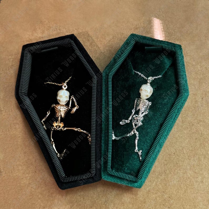 Natural Pearl Hand-carved Detailed Design•skeleton Pearl Necklace ...