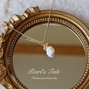 Natural Pearl Skull Necklace • Hand-carved Pearl Skull•dainty Pearl ...