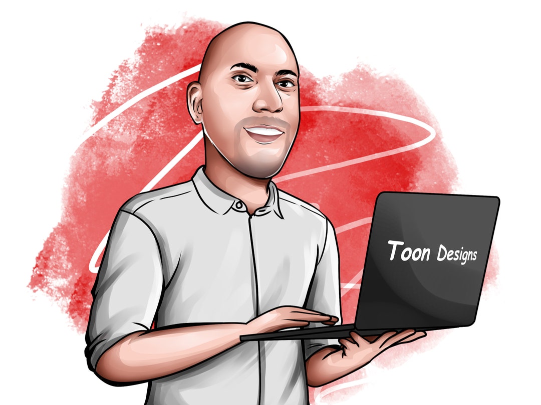 Business Logo Portrait | Business Cartoon Logo | Custom Portrait Logo ...