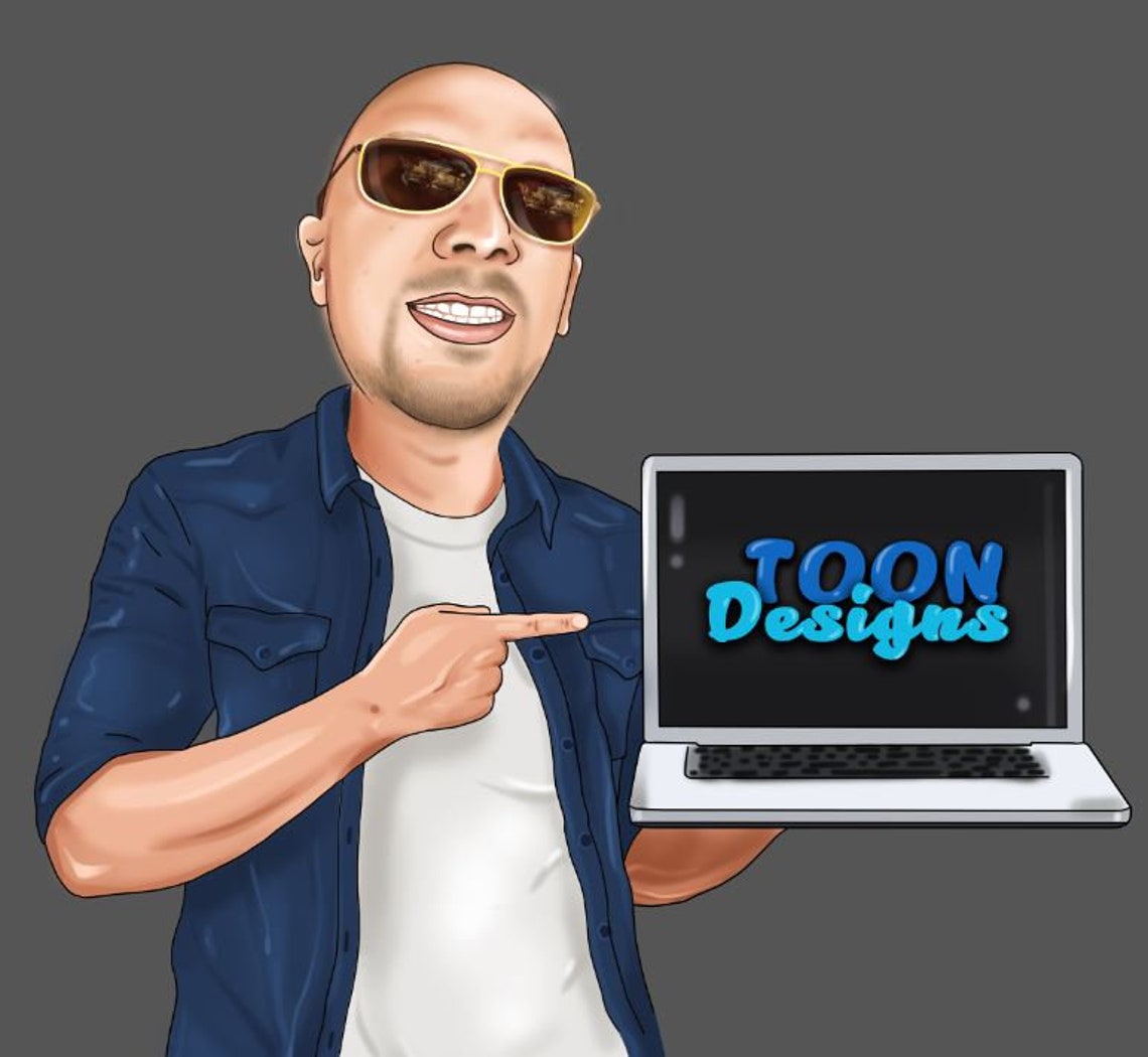 Business Logo Portrait | Business Cartoon Logo | Custom Portrait Logo ...