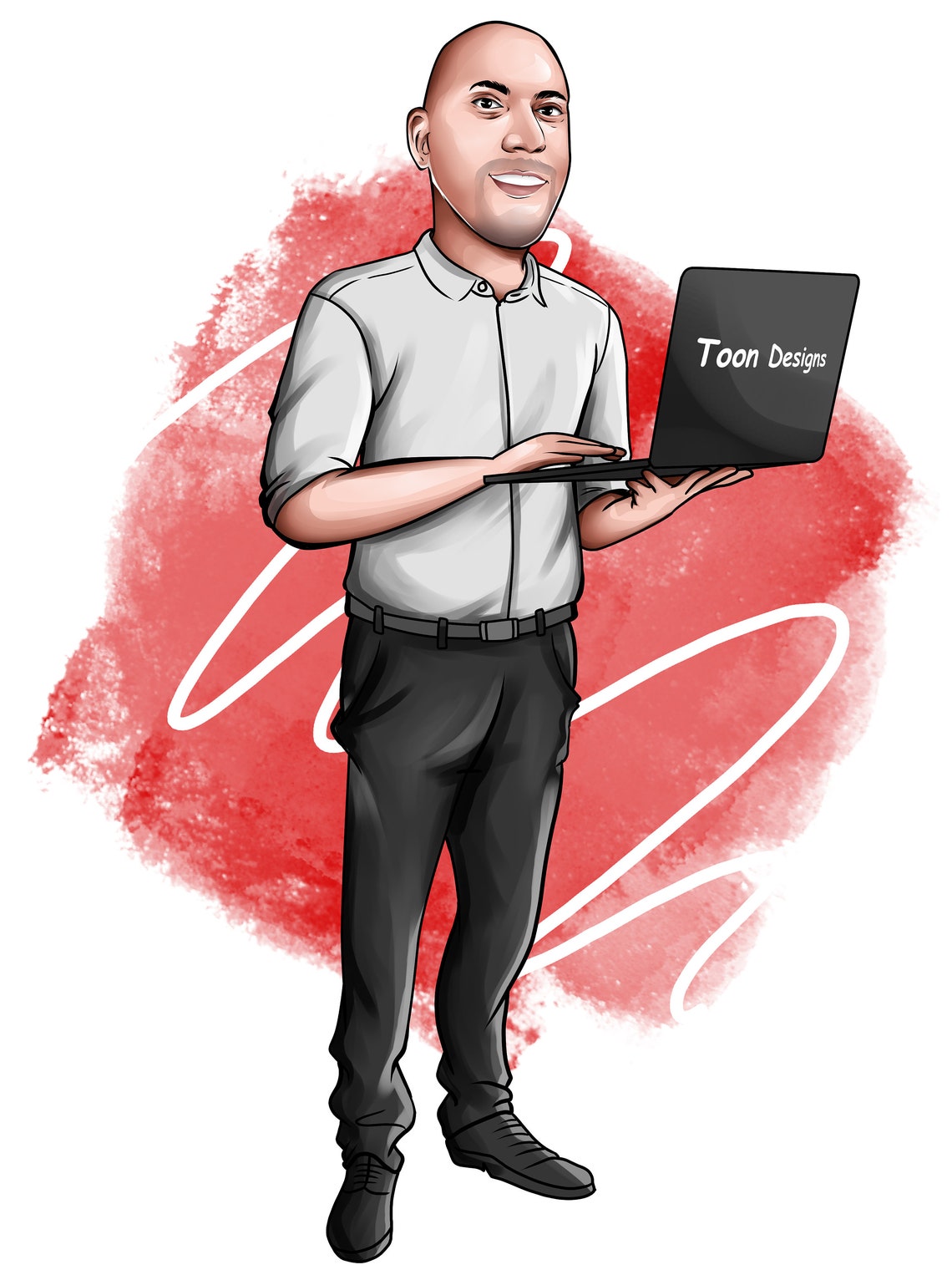 Business Logo Portrait | Business Cartoon Logo | Custom Portrait Logo ...