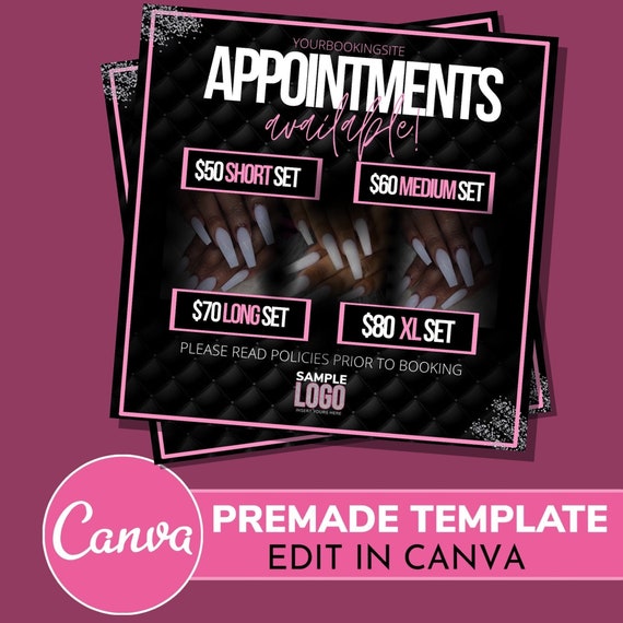 Appointments Available Flyer Diy Appointments Available | Etsy