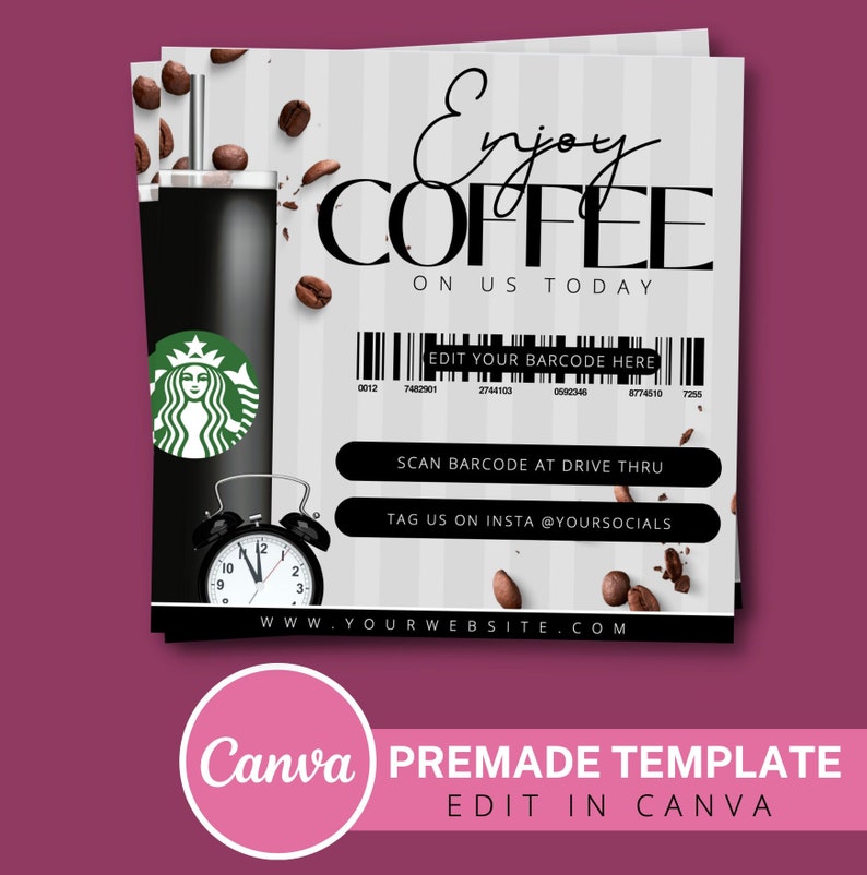 DIY Flyer, Canva Flyer, Starbucks Flyer, Hair Flyer, Sale Flyer, Bundle Deal Flyer, Canva Diy ...