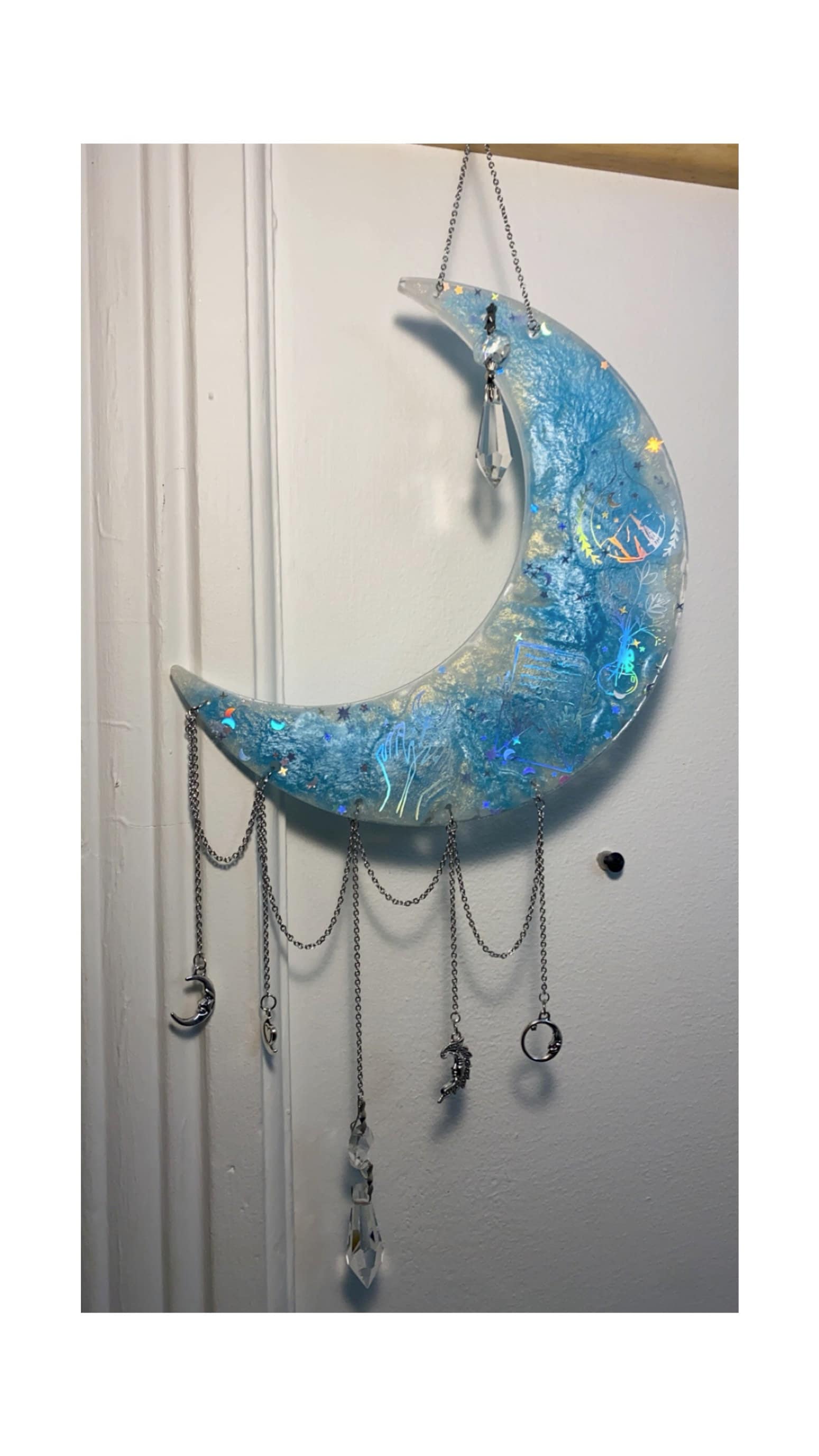 Hanging Moon Decor | Etsy