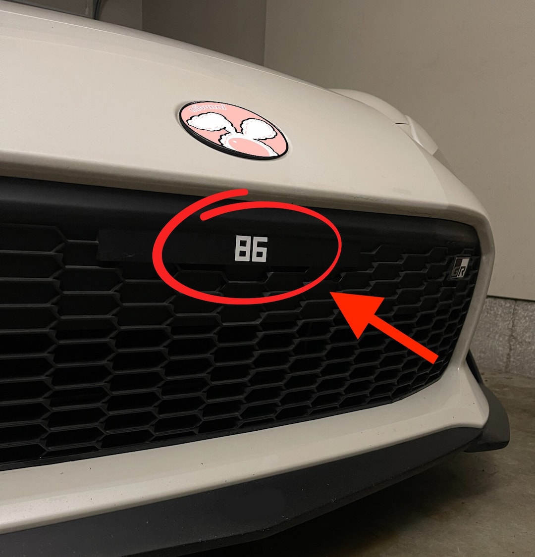 GR86 MF Ghost MFG Hachiroku 86 Eight Six Hachi Roku Number Decal ...