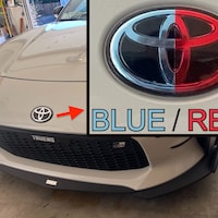 2022 - 2025 Toyota GR86 Coupe Emblem Vinyl Overlay Decals Set Front ...