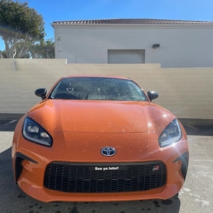 Customizable GR86 Text Logo License Plate Delete Decal Sticker for 2022 ...