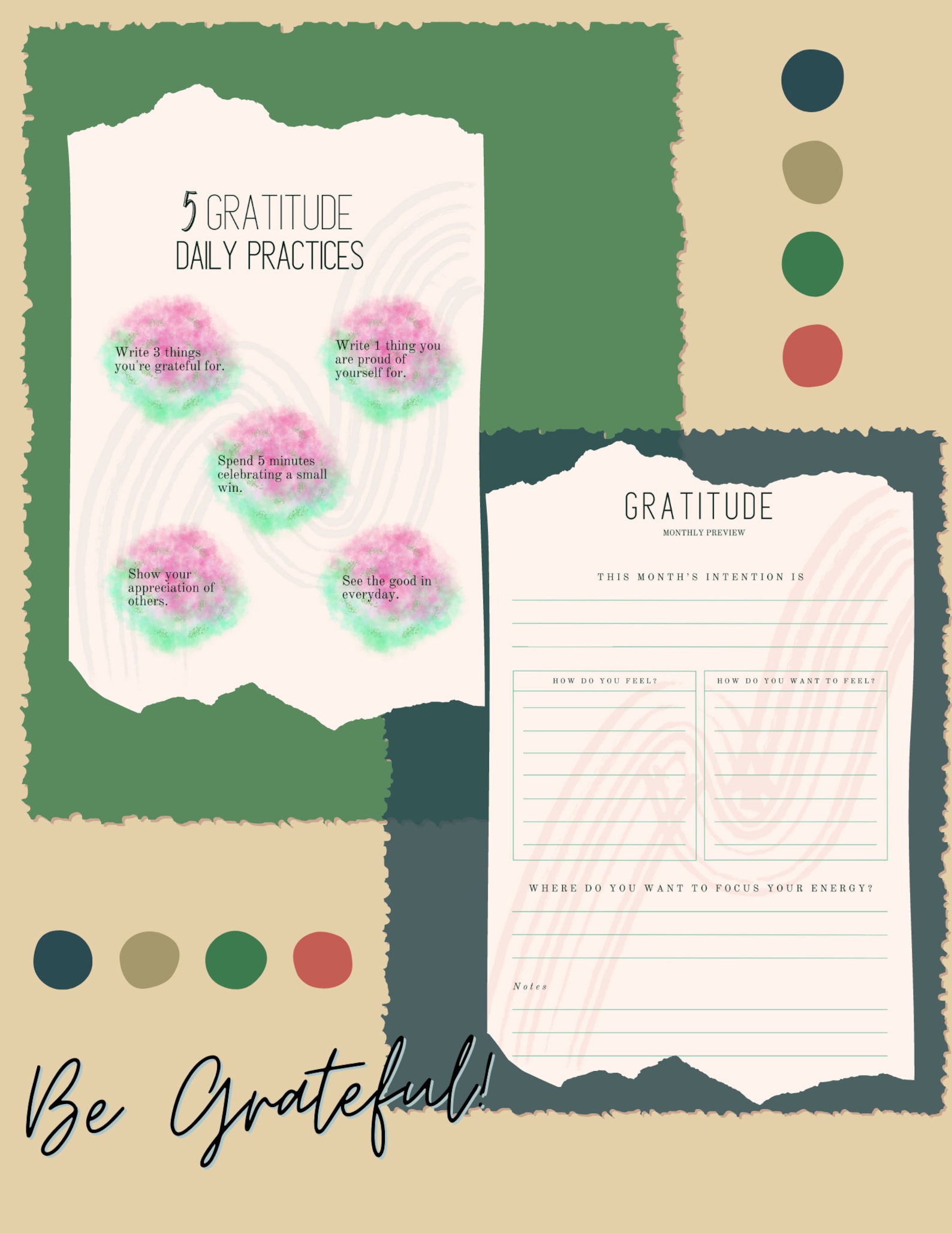 Gratitude Journal Bundle - Etsy