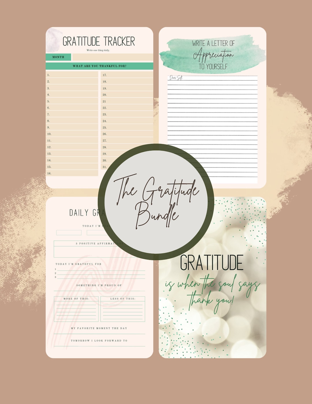 Gratitude Journal Bundle - Etsy