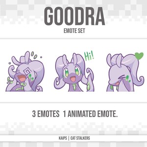 Goodra Emote Set - Etsy