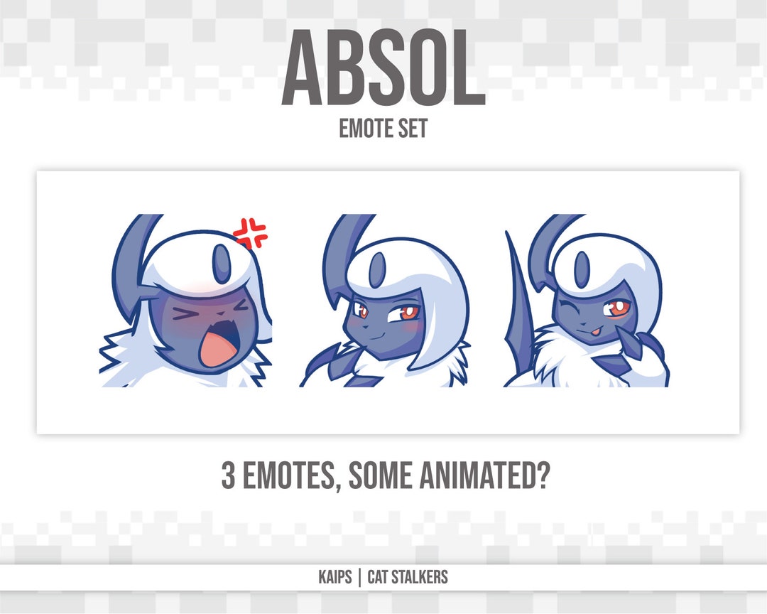 Absol Emote Set - Etsy