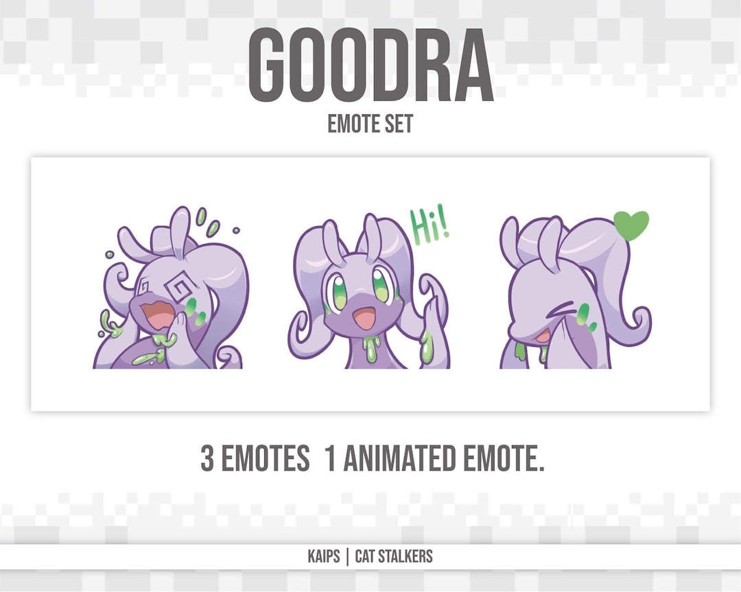 Goodra Emote Set - Etsy