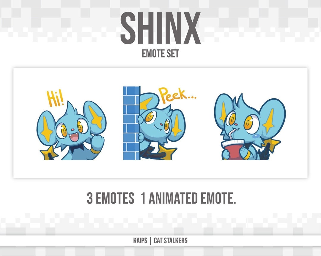 Shinx Emote Set - Etsy
