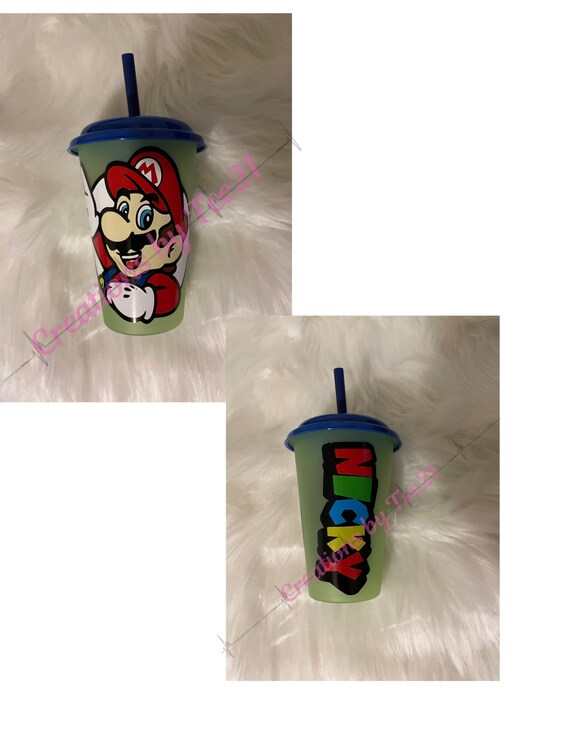 Copa personalizada Super Mario Bros - Etsy México
