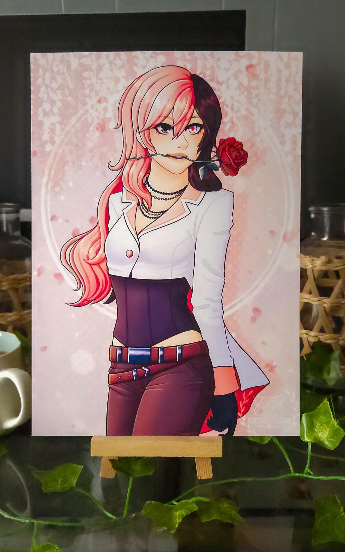 Fan Art Print - Neo From RWBY With Rose - Etsy