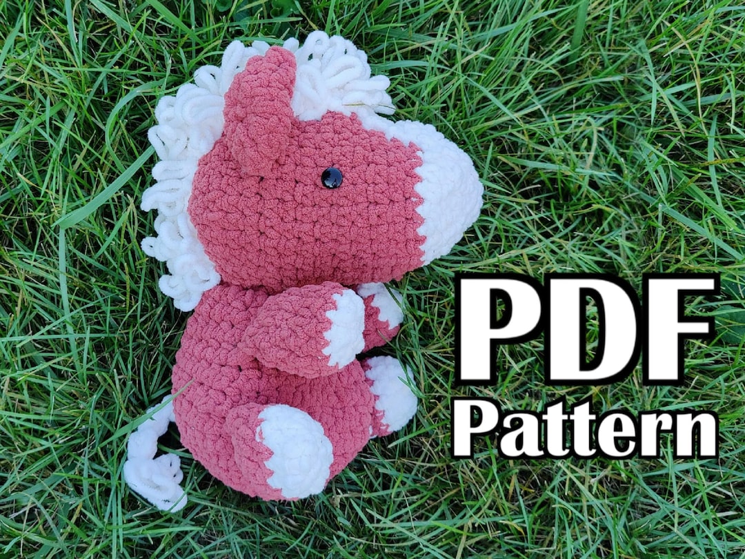 Chonky Horse PDF Crochet Pattern | Cuddly Large Plush Gift for Babies ...
