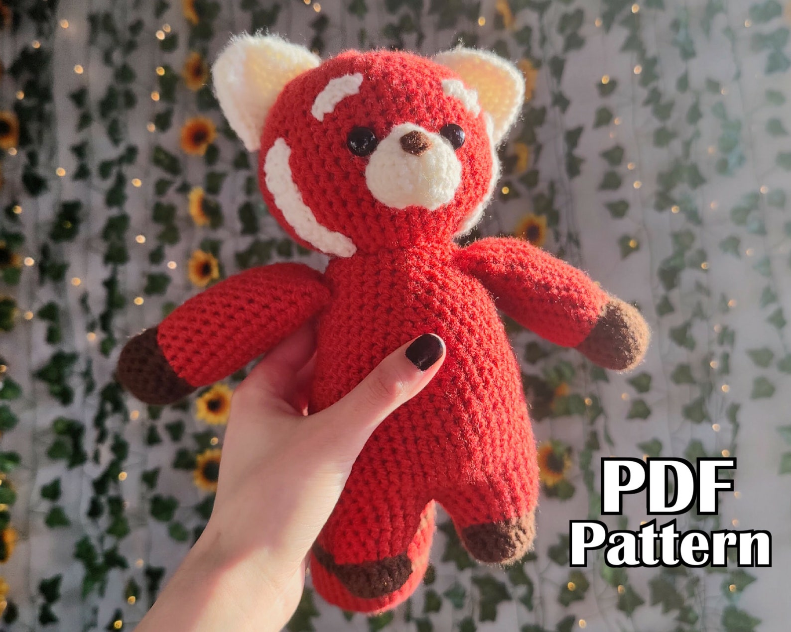 Red Panda PDF Crochet Pattern | Inspired by Turning Red | Cute Plushie ...