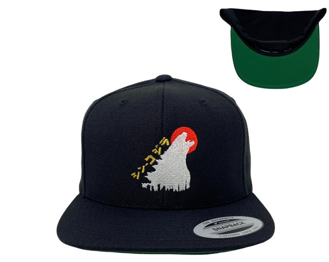 Godzilla Yellow Snapback Hat - Etsy