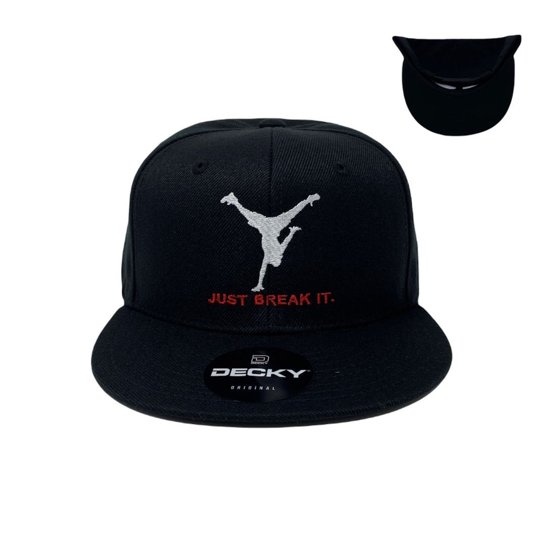 Breakdance Snapback Hat All Black - Etsy