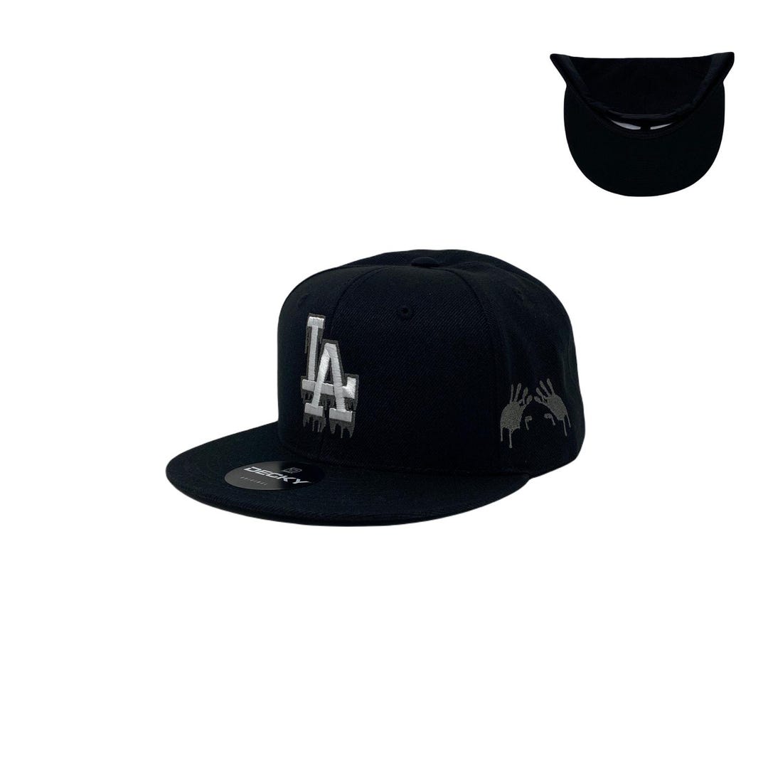 Los Angeles LA Drip (grey) Bloody Hands Snapback Hat - Etsy