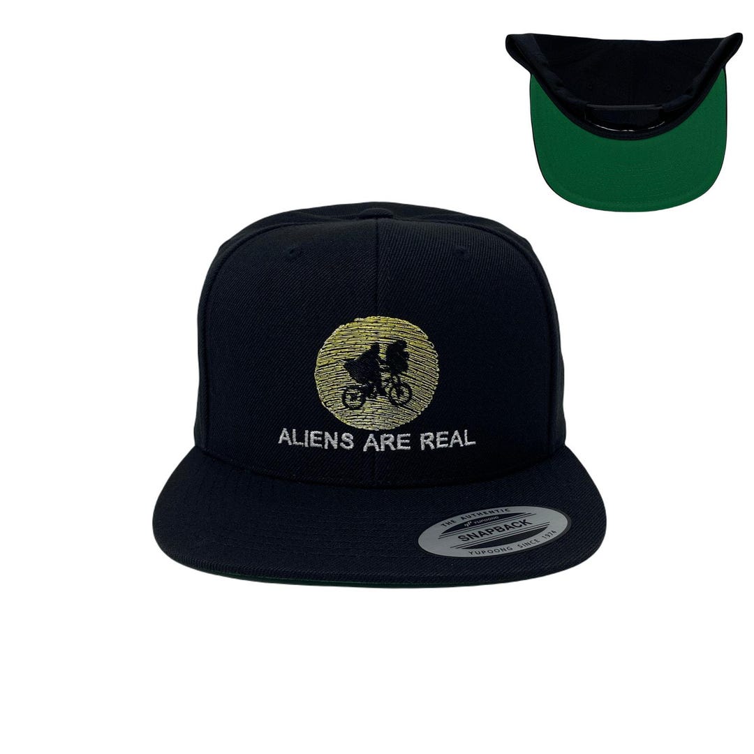 Aliens Are Real Snapback Hat UFO Extraterrestrial Space Being ...