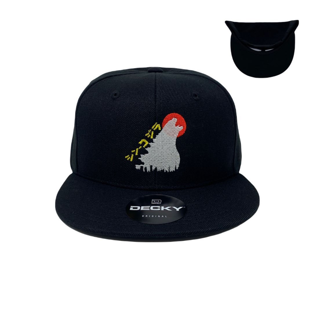 Godzilla Yellow Snapback Hat All Black - Etsy