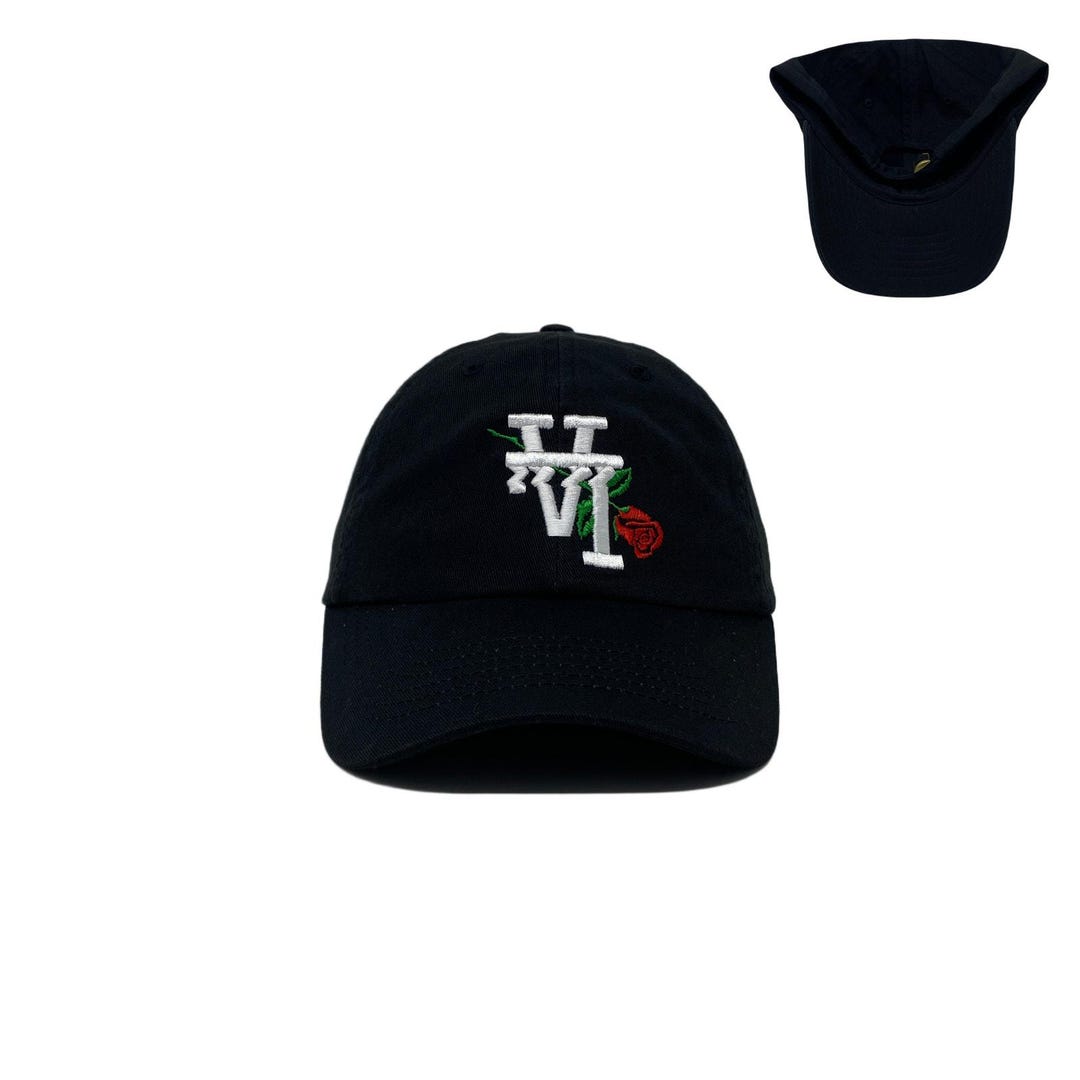 Los Angeles LA Wavy Upside Down Rose Dad Hat - Etsy