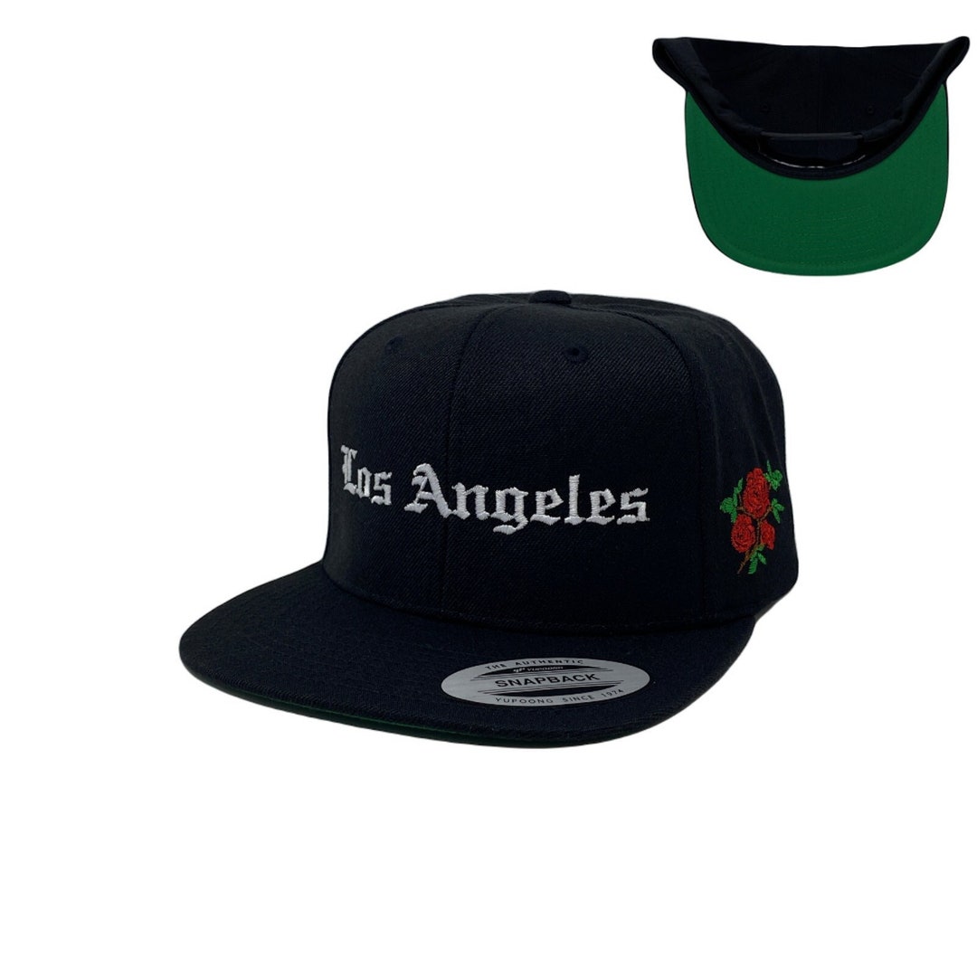 Los Angeles Old English Rose (side Hit) Snapback Hat - Etsy