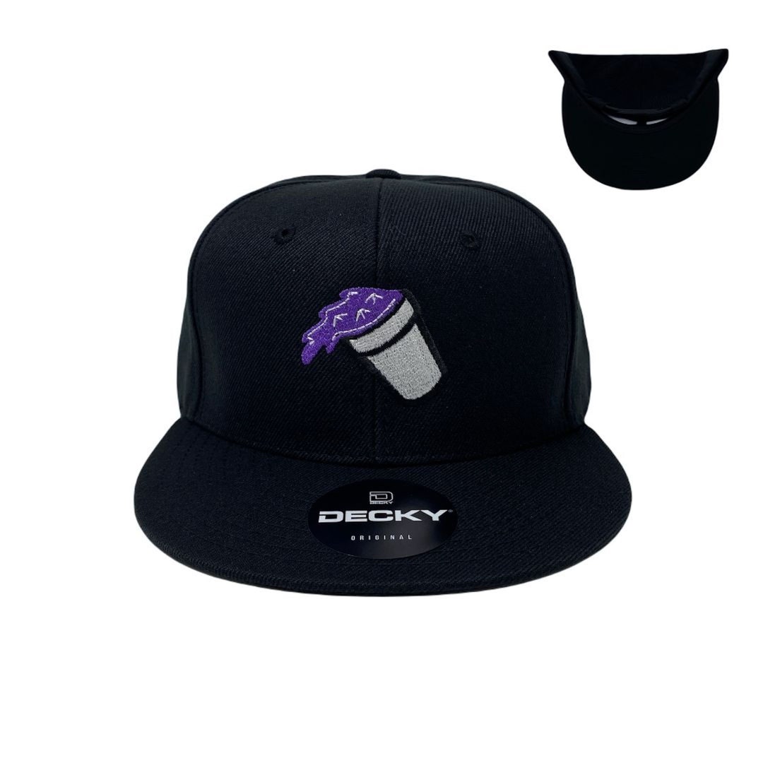 Purple Drank Snapback Hat All Black - Etsy