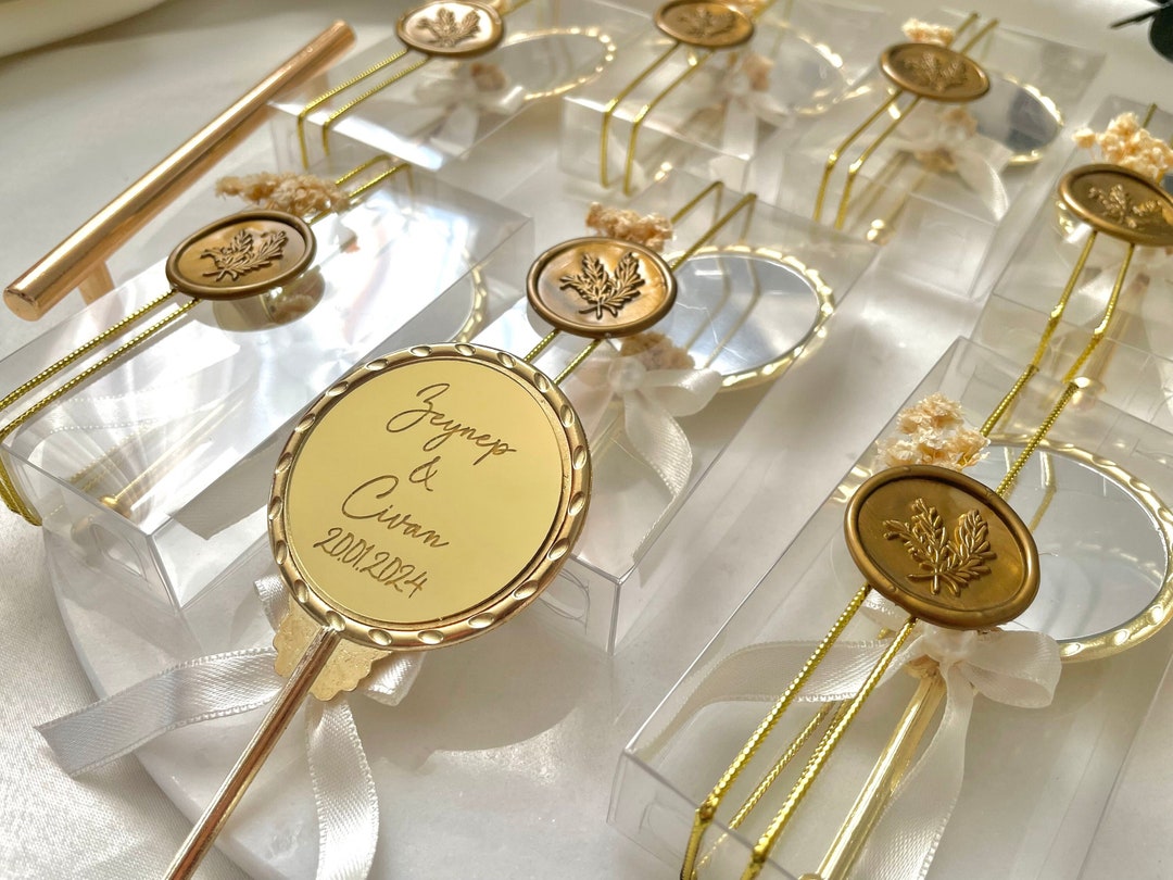Elegant Mini Mirror Favors With Box: Wedding Gift, Quinceañera, Henna ...