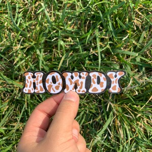 Howdy Cow Print Sticker Waterproof Sticker Stickers for - Etsy