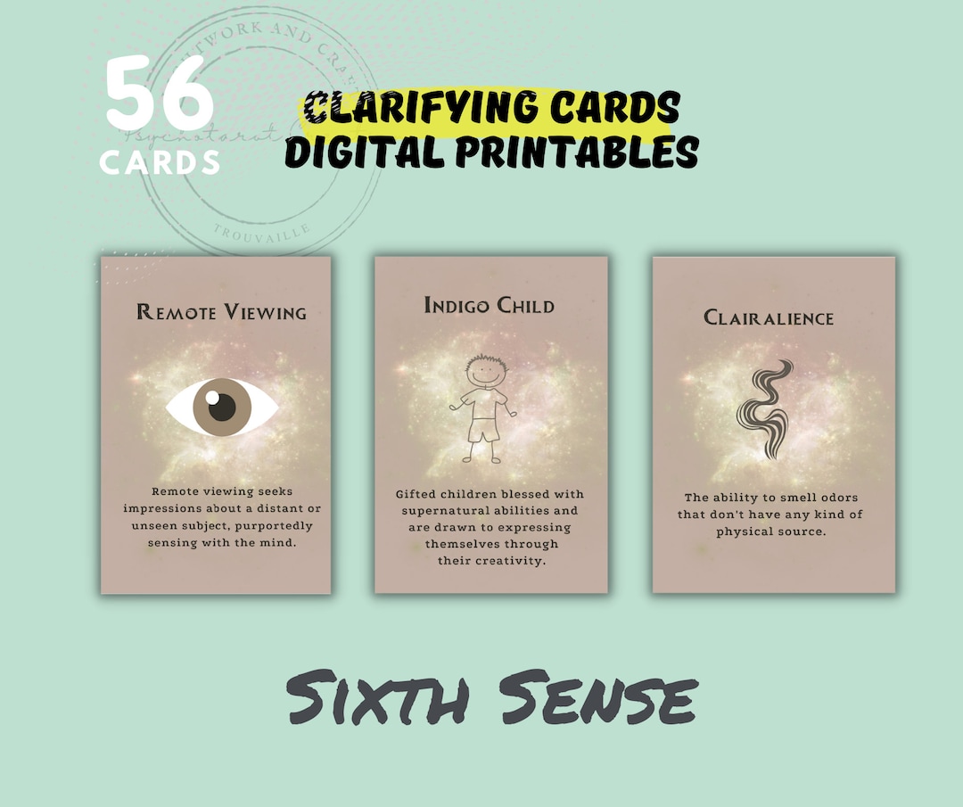 Sixth Sense Oracle Deck Hidden Talents and ESP Psychic Abilities ...