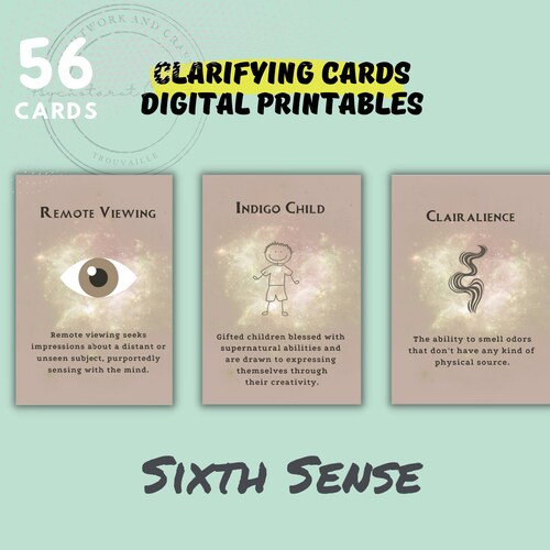 Sixth Sense Oracle Deck Hidden Talents and ESP Psychic - Etsy