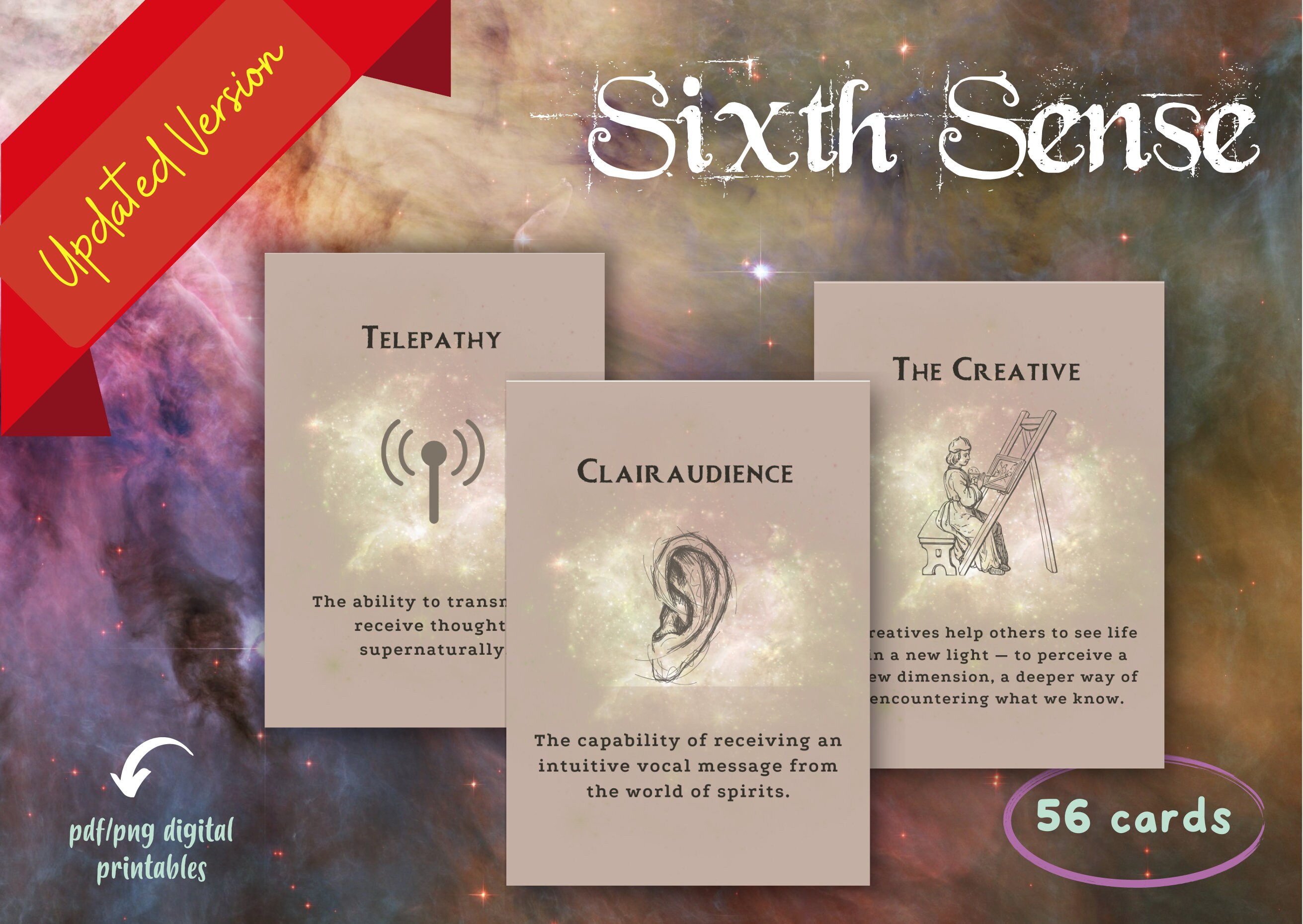 Sixth Sense Oracle Deck Hidden Talents and ESP Psychic Abilities ...
