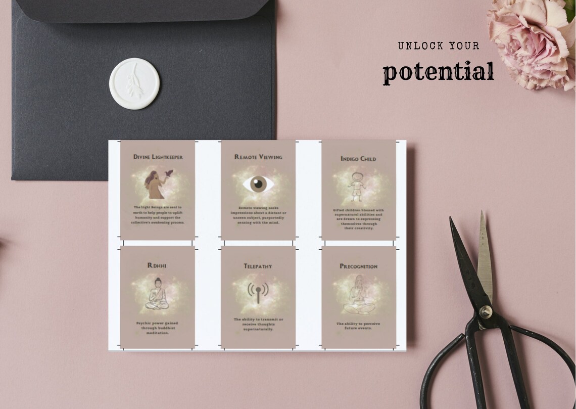 Sixth Sense Oracle Deck Hidden Talents and ESP Psychic | Etsy