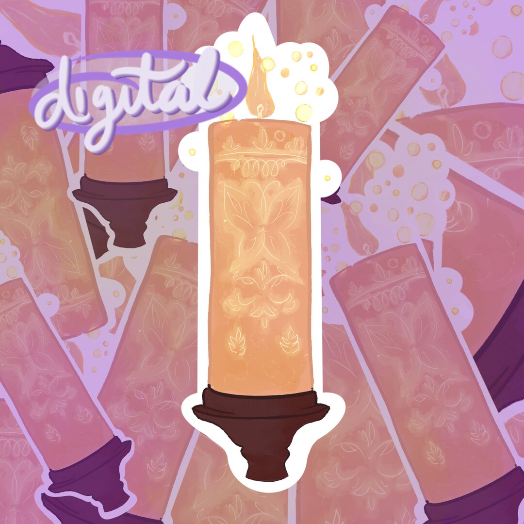Digital Encanto Candle File for Download, Transparent PNG Art - Etsy
